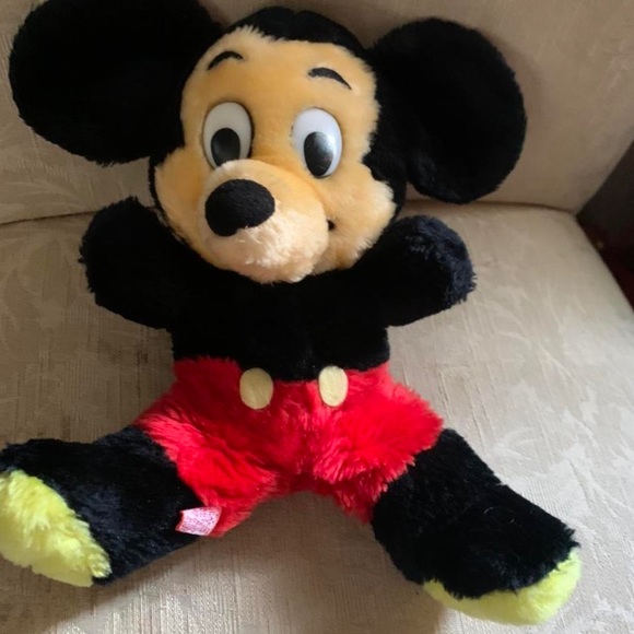 Disney | Toys | Vintage Plush Mickey Toy | Poshmark